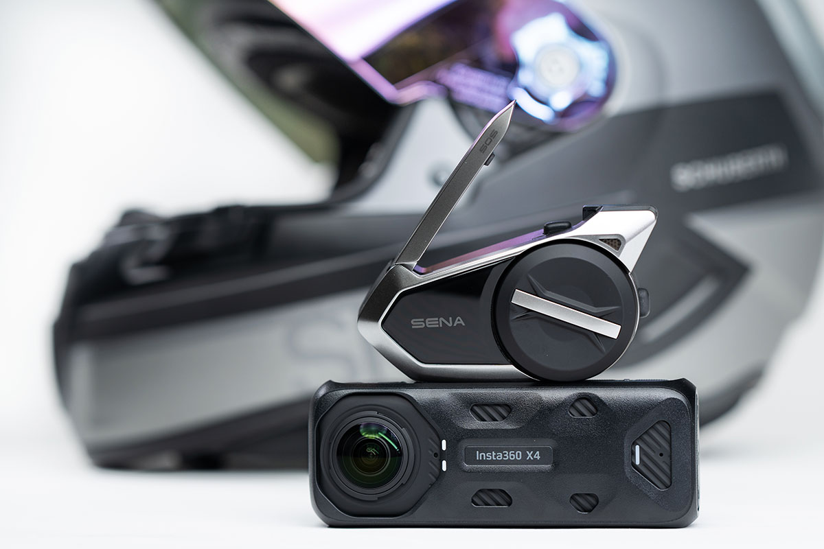 SENA INTERCOMS AND INSTA360 X4 - SENA
