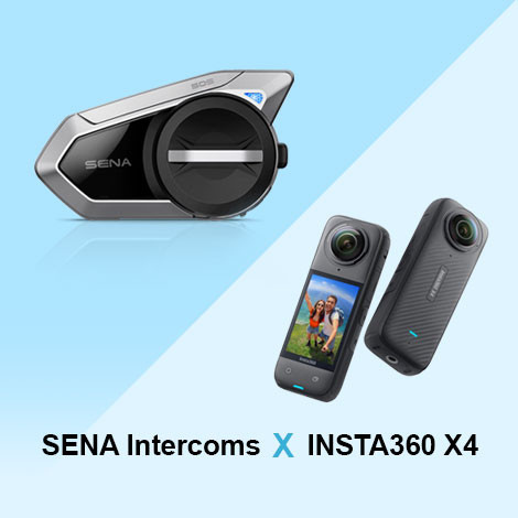 SENA INTERCOMS AND INSTA360 X4 - SENA